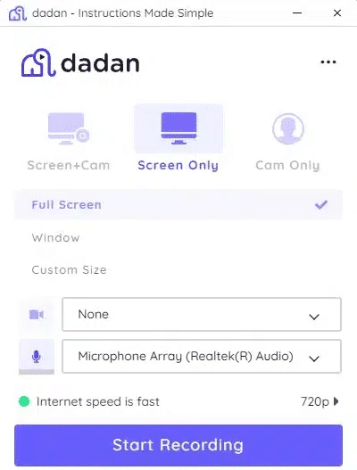 Using dadan on desktop: a complete guide to video recording - dadan knowledge base