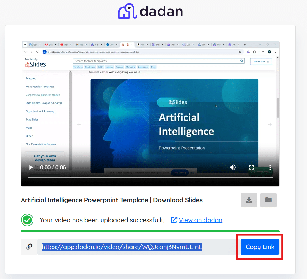 Sharing your dadan recording - dadan knowledge base