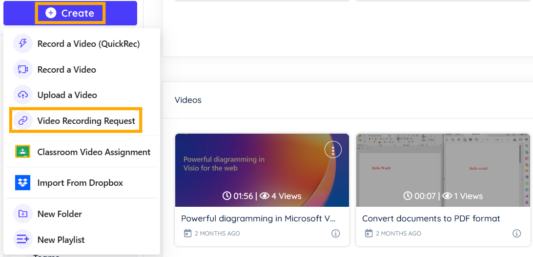 How to request a video recording - dadan knowledge base
