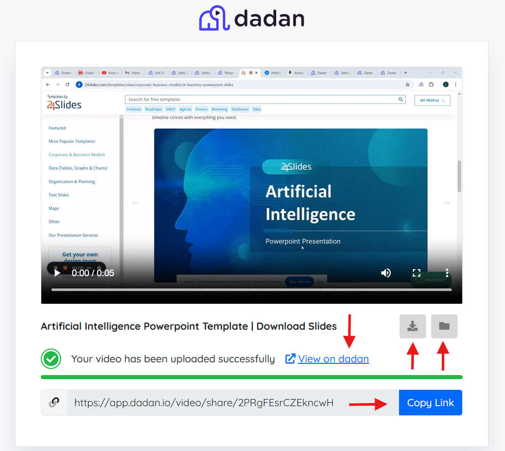 dadan browser extension: how to use dadan for video recording - dadan ...